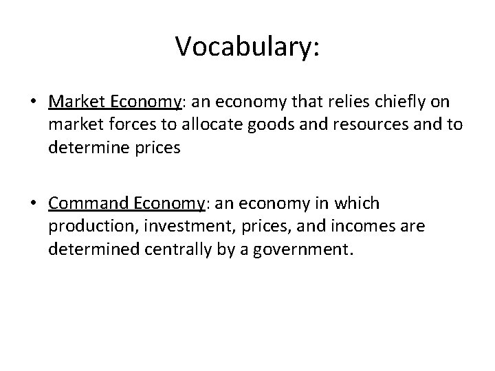 Basic Economic Concepts Lecture Notes Wants v Needs