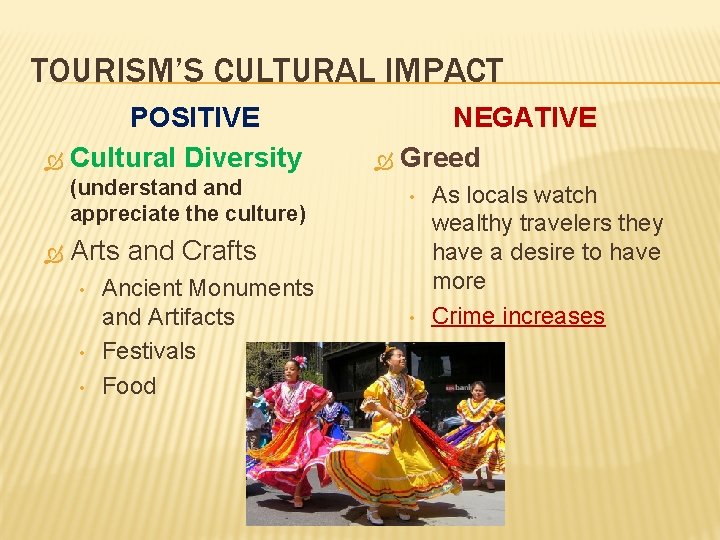 Standard 1 Objective 2 3 IMPACT OF TRAVEL