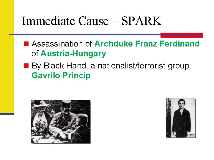 Grab a text book Enter WWI packet into