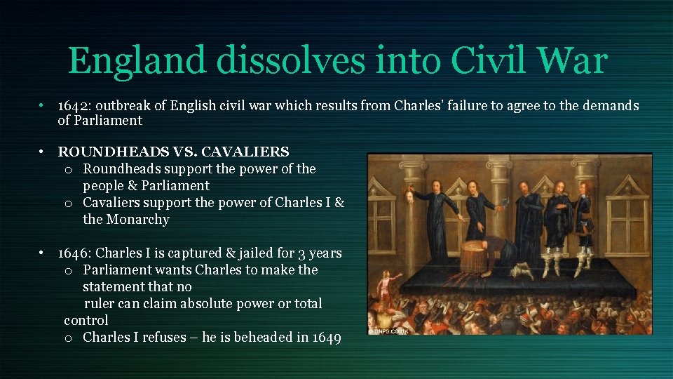 Constitutionalism The opposite of absolutism in England Background