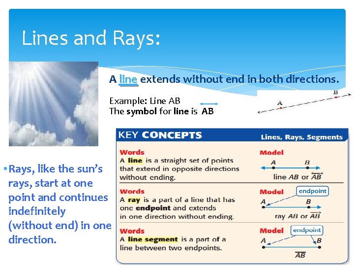 Angles Objective Learn to name and measure angles