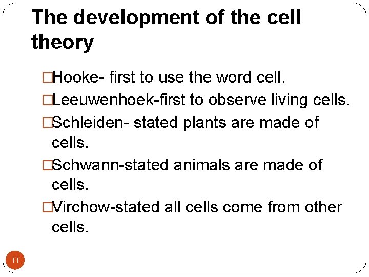 The History of Cell Biology 1 What is