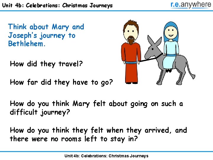 Unit 4 b Celebrations Christmas Journeys Where is