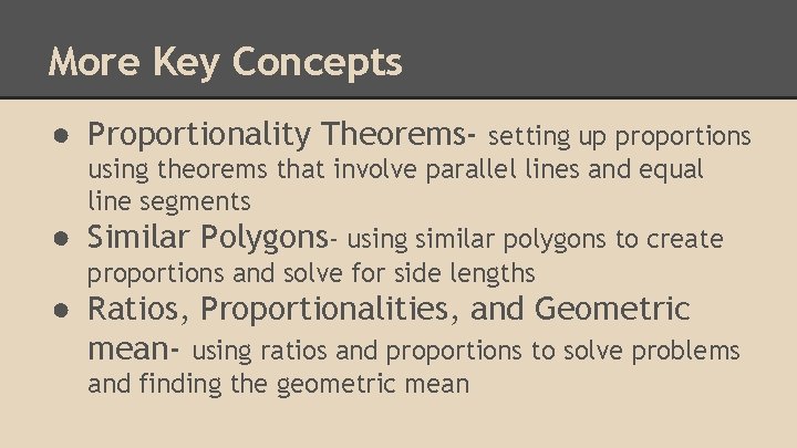 Unit 5 Chapter 6 Similarity By Devin Zhang