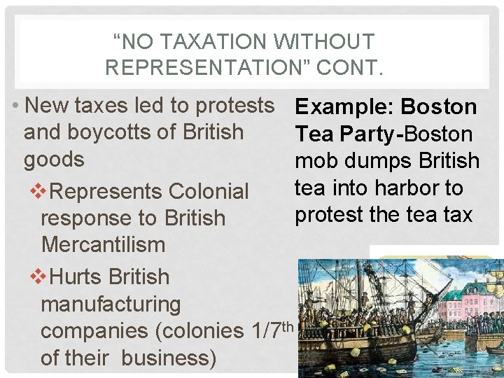 THE COLONIAL PERIOD THE ROAD TO REVOLUTION BASIS