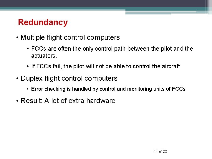 Distributed And Reconfigurable Architecture For Flight Control System