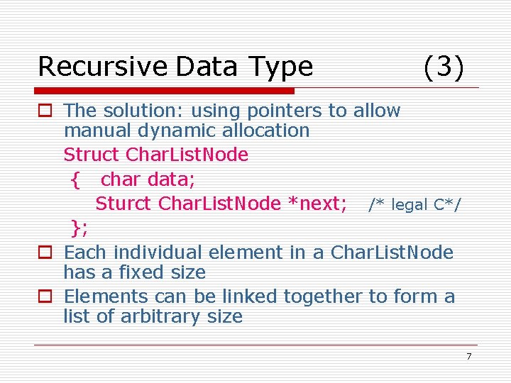 Types 2 Recursive Problems if this is a