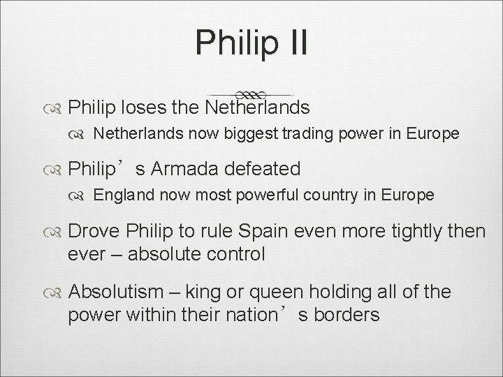 Introduction to Absolutism Journal 10 What comes to