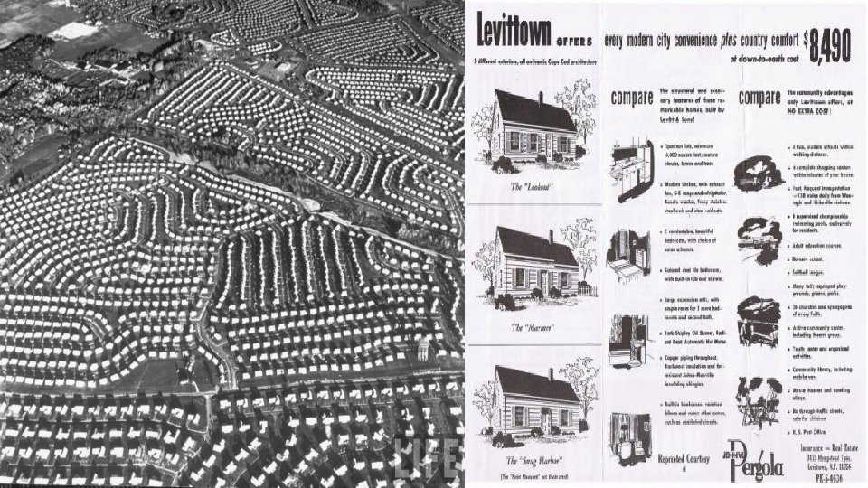 Suburbs The decade immediately following WWII are very