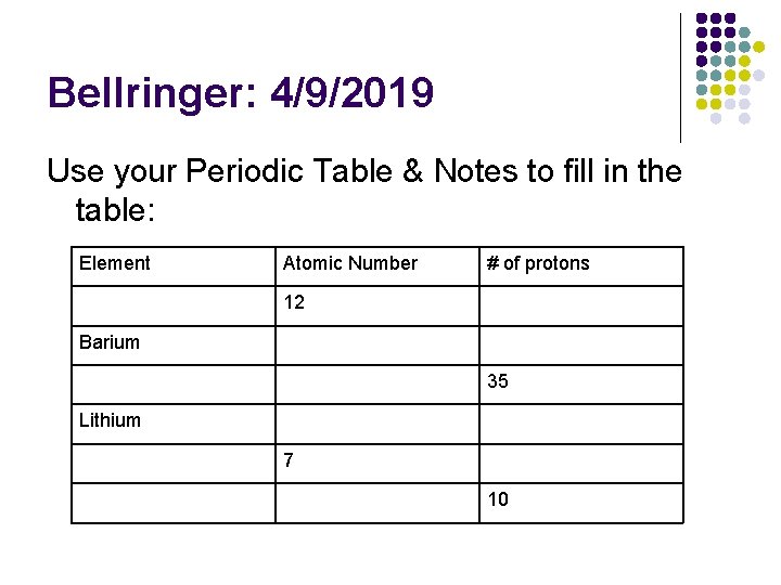 Bellringer 482019 Number you paper 1 5 and