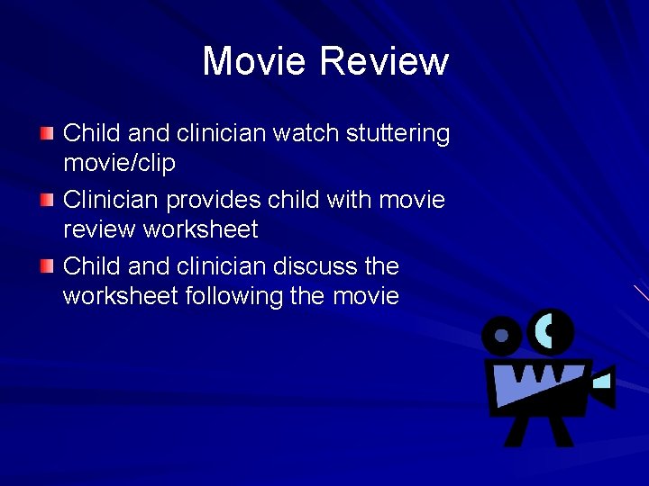 Treating SchoolAge Children who Stutter Objectives and Activities