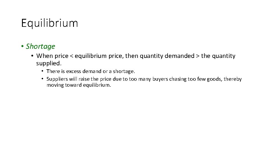 Additional Lecture Notes 1 2 3 4 Equilibrium