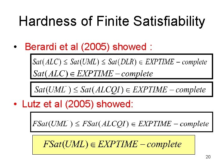 Efficient Reasoning On Finite Satisfiability In Uml Class