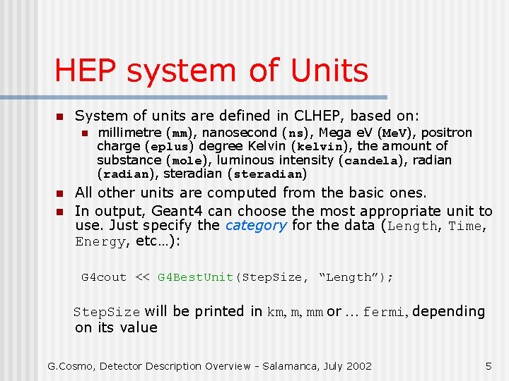 Detector Description Overview Gabriele Cosmo CERNIT Geant 4
