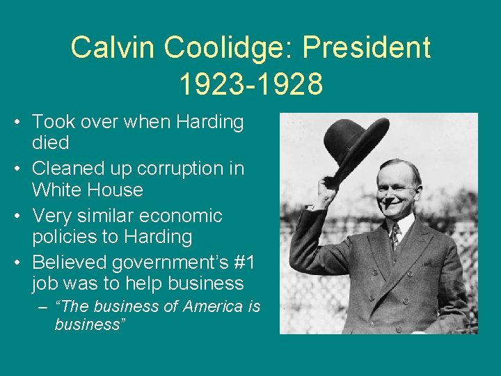 Republican Policies and the Boom of the 1920