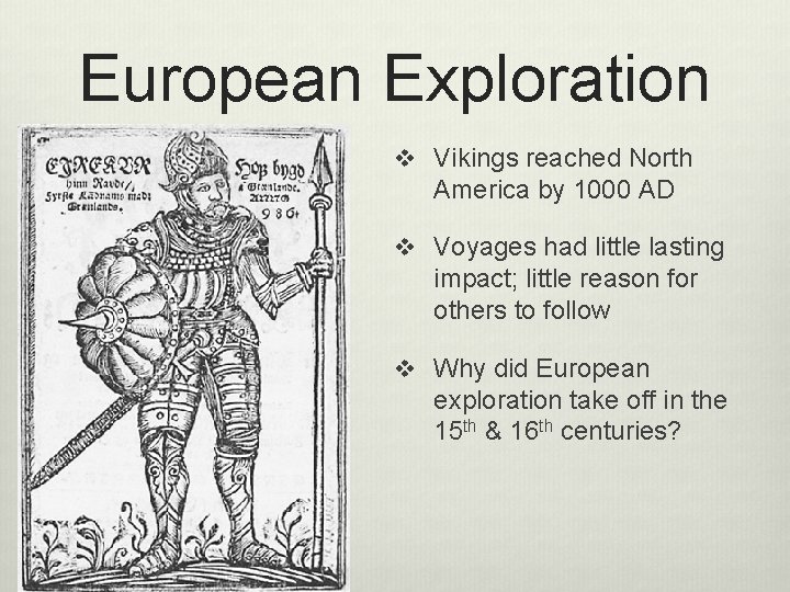 Bellringer Period 1 goes from 1491 to 1607