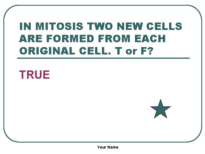 CELL REPRODUCTION UNIT 3 BIOLOGY WHEN A CELL