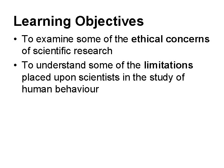 The Ethical Responsibilities of Scientists Lesson 2 Can