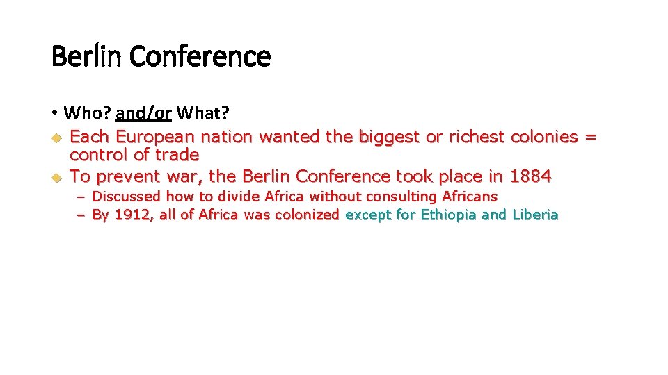 5 Ws corrections FOR THE BOXES Africas history