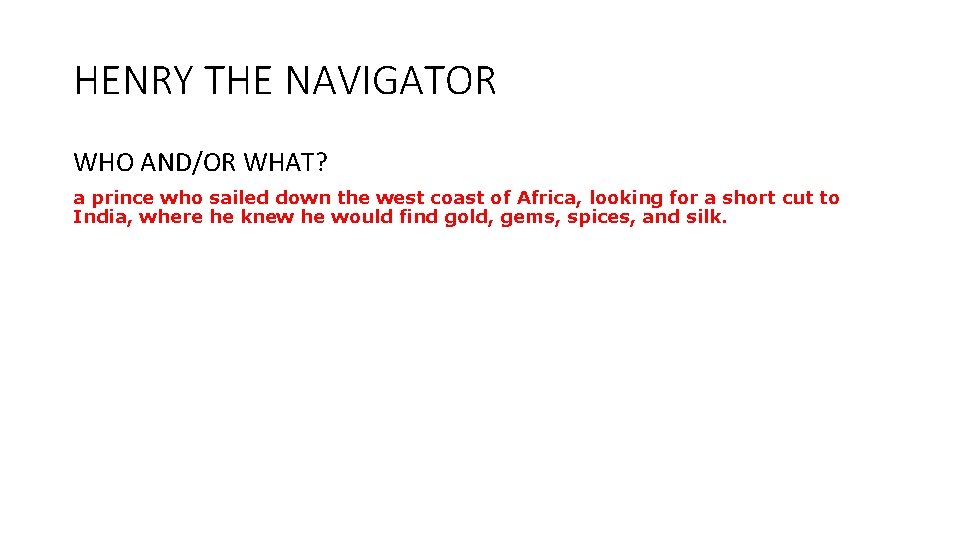 5 Ws corrections FOR THE BOXES Africas history