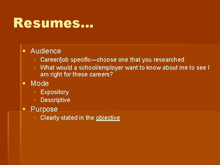 Building A Resume Skills for the 21 st