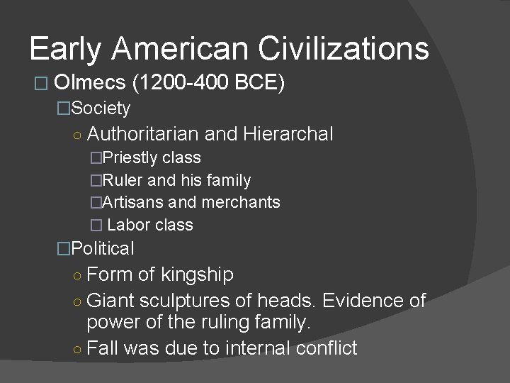 Before Contact with Europeans THE AMERICAS Introduction Migration