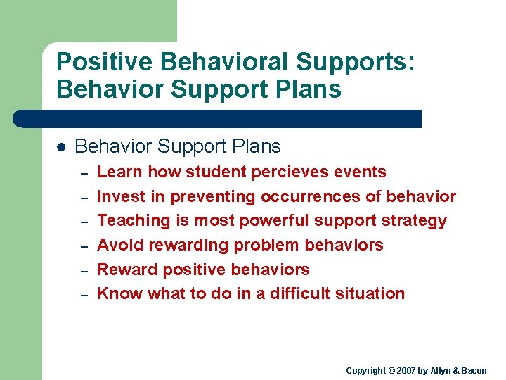 Chapter 10 Managing Student Behavior and Promoting Social