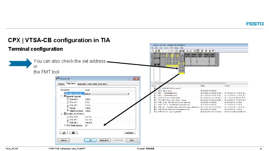 CPXVTSAFCB PROFINETPROFISAFE CONFIGURATION RULES FestoSKAE VTSAFCB configuration rulesProfi