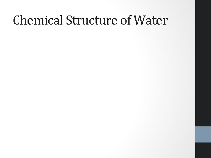 Basic Chemistry Organic Chemistry and Water Section 1