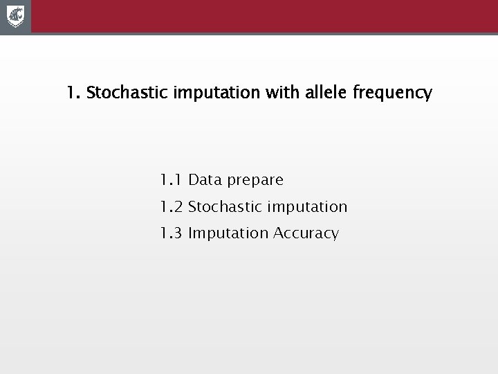 Lab 4 Impute Crop 545 Spring 2021 Agenda