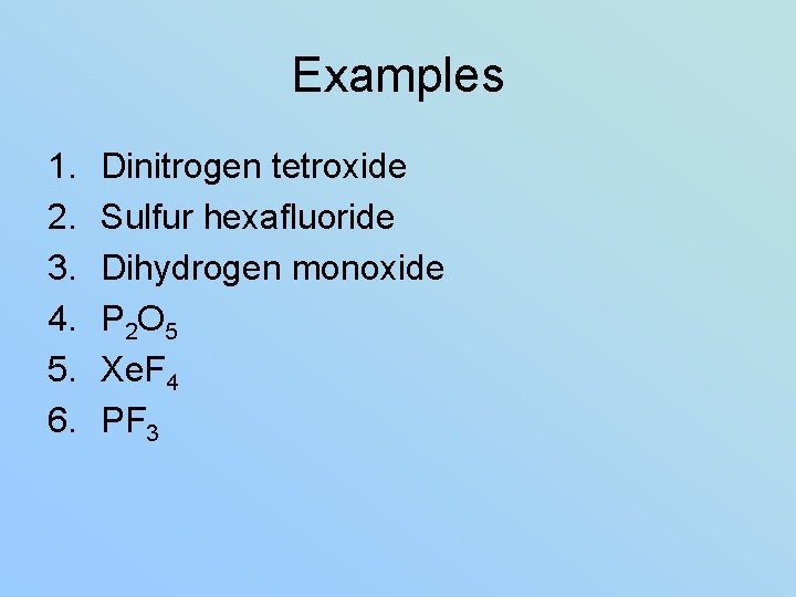 Lesson 3 2 Naming Compounds J Venables Northwestern