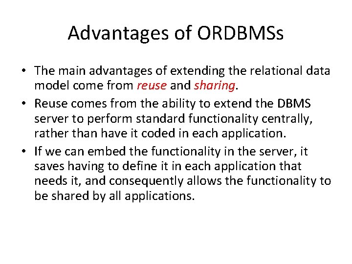 Objectrelational Dbmss Introduction To Objectrelational Dbmss Several Major 3268