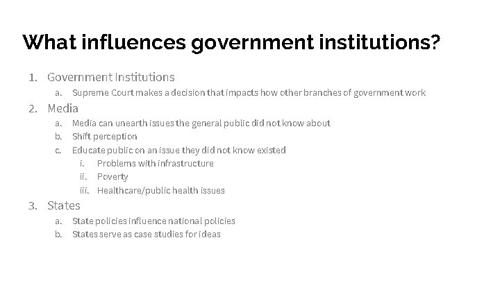 American Government Basics Lecture 1 What is political