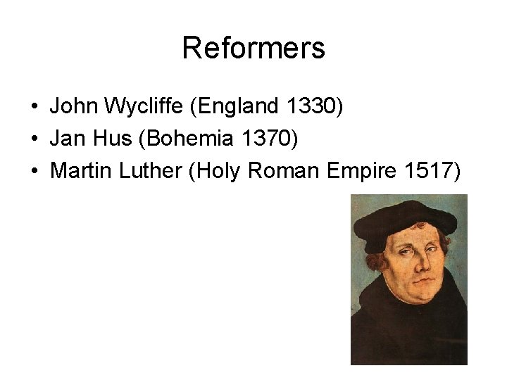 THE PROTESTANT REFORMATION Lesson 3 Describe the power