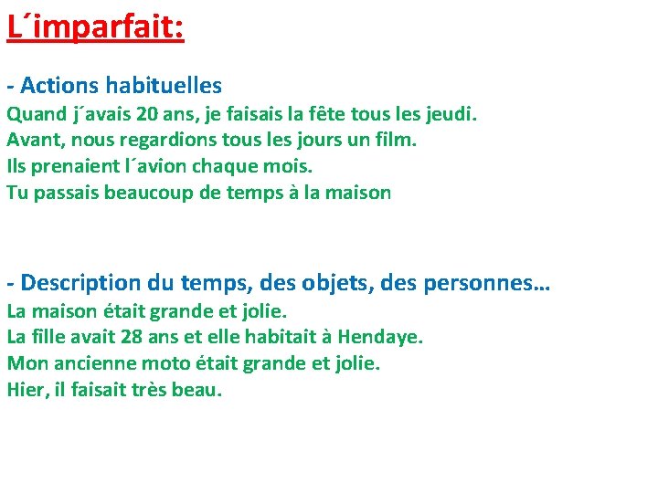 Cours Lasalle Objectifs Quand utiliser le P C