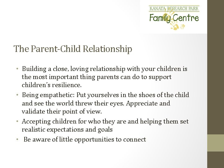 Building Resiliency in Young Children Developing Thinking Skills