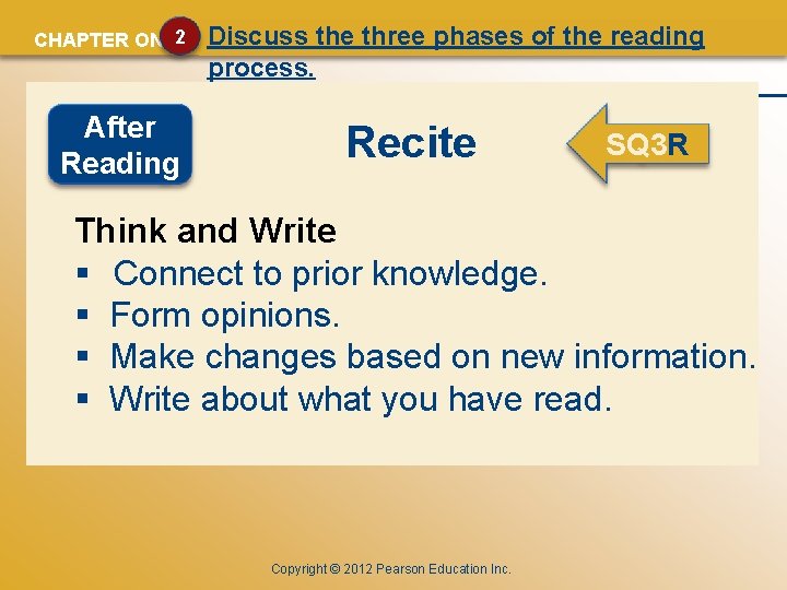 CHAPTER ONE The Master Reader by D J