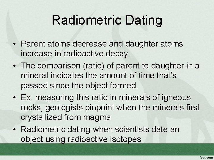 Ch 21 AbsoluteAge Dating Mrs Johnson Earth Science