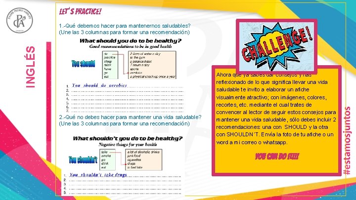 Aprendizaje interdisciplinario Proyecto Bienestar y Salud IV MEDIO