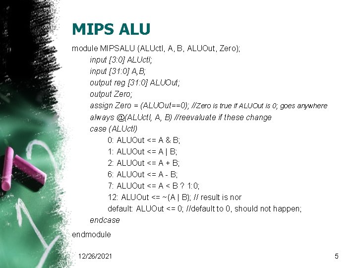 Foundations for Datapath Design Chapter 5 B Ramamurthy
