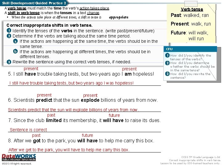 Learning Objective We will correct inappropriate shifts 1