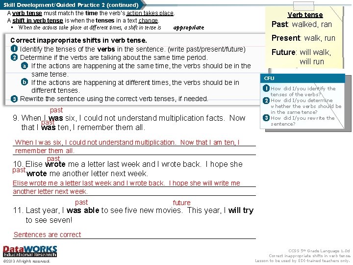 Learning Objective We will correct inappropriate shifts 1