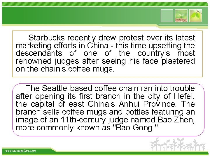 LOGO Case Study Contents 1 Starbucks in trademark