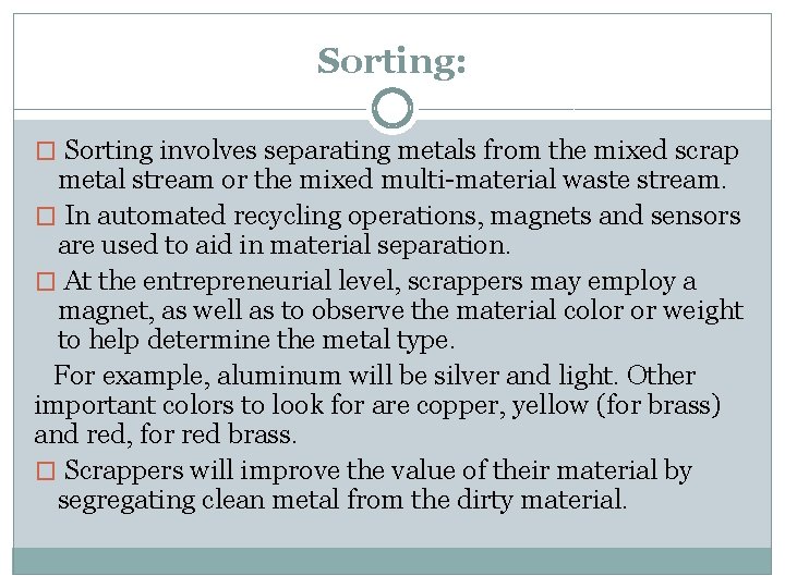 Introduction to Architecture Urban Planning CE210 Presentation RECYCLING