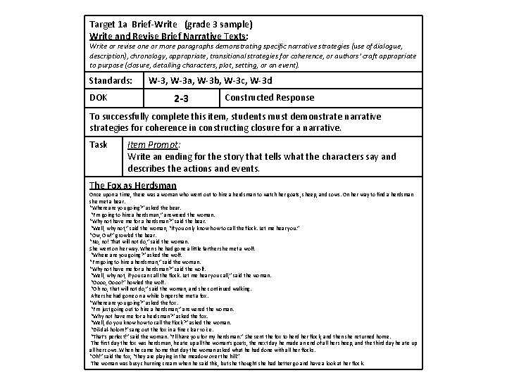 Grade Four Sample Assessments SBAC Grade 4 Assessment