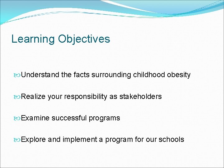 Childhood Obesity The role the school environment can