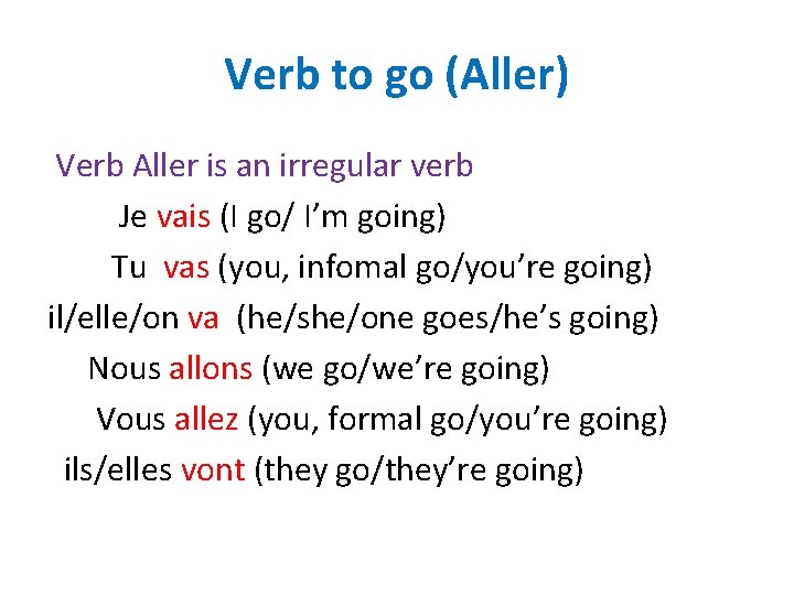 Warm up Write five sentences about things you