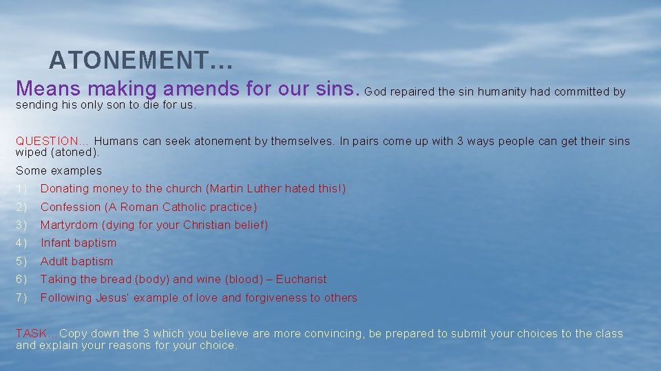 WHAT IS JESUS SAVING US FROM Subtitle TASK