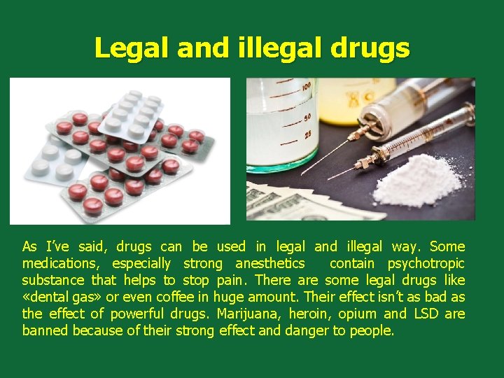 Drug addiction as a social problem Project work