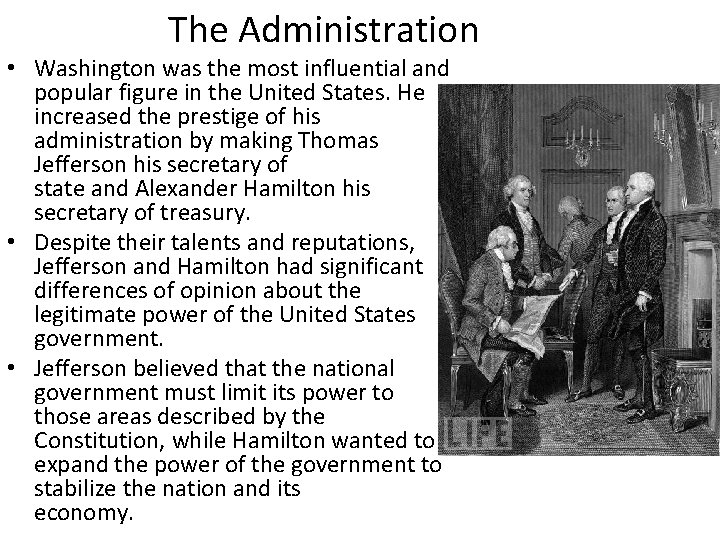 Unit 3 The Whiskey Rebellion George Washington President